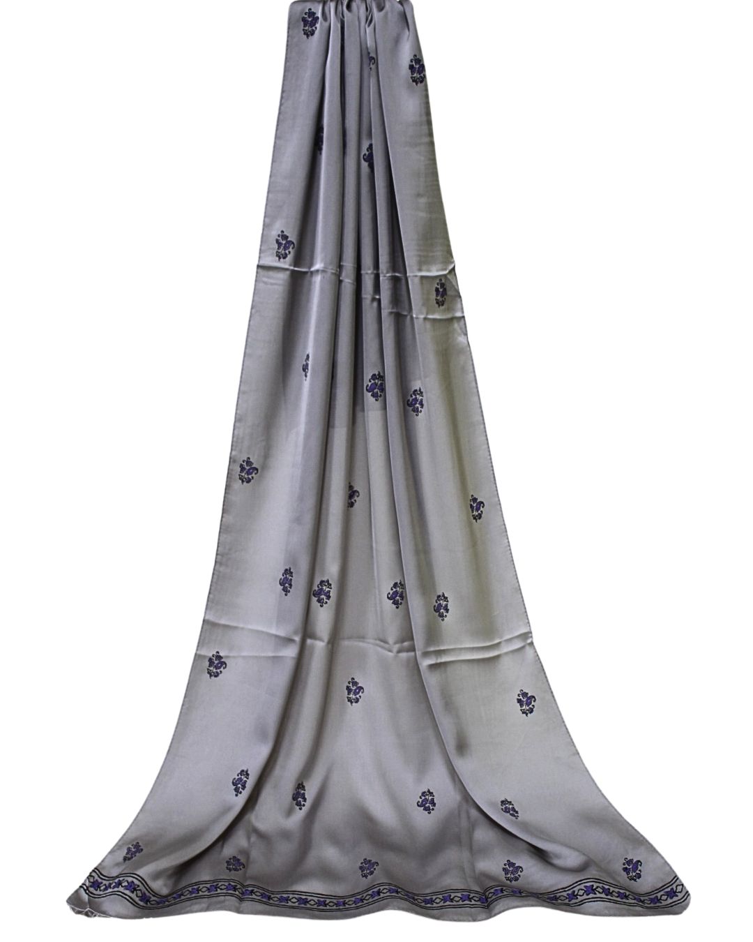 Block Print Silk - Grey – Kef